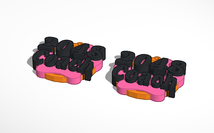 3D design TEAM 2048 FIRST Coach Earrings - Tinkercad
