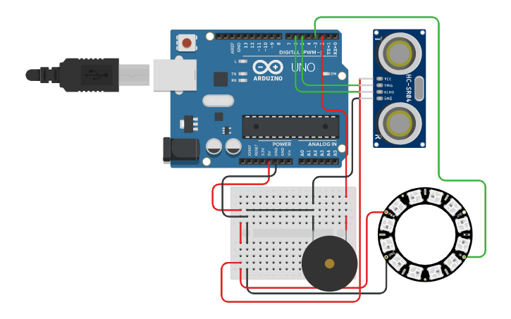 Circuit design CLAP4 PROJECT - Tinkercad