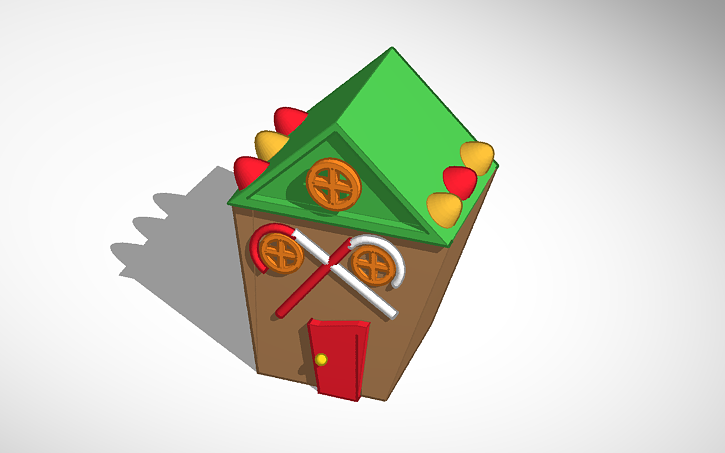 3D design Gingerbread House - Tinkercad