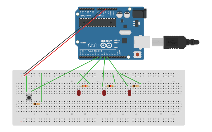 Circuit design PRACTICAL EXAM - Tinkercad