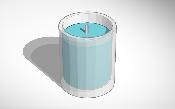 3D design candle - Tinkercad