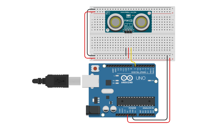 Circuit design distance - Tinkercad