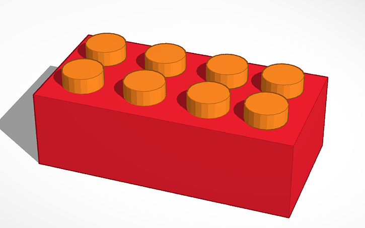 3D design LEGO Block - Tinkercad