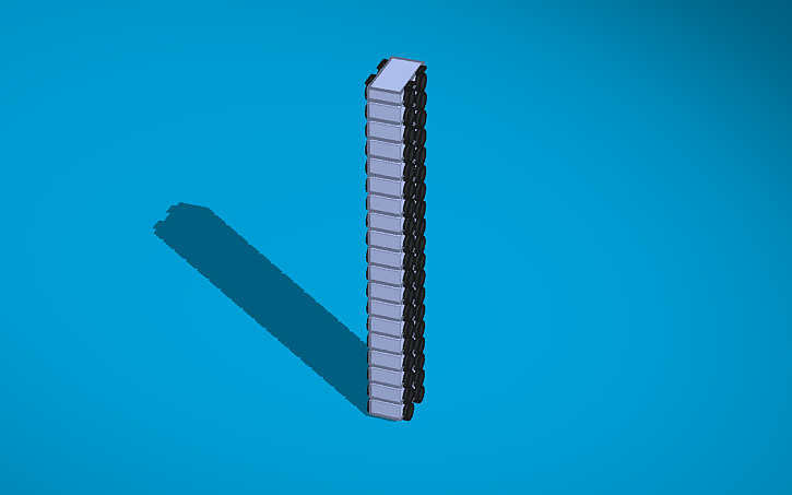 3D design Tallest tower of cars - Tinkercad