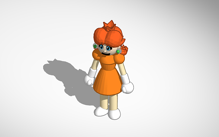 3D design Princess Daisy - Tinkercad