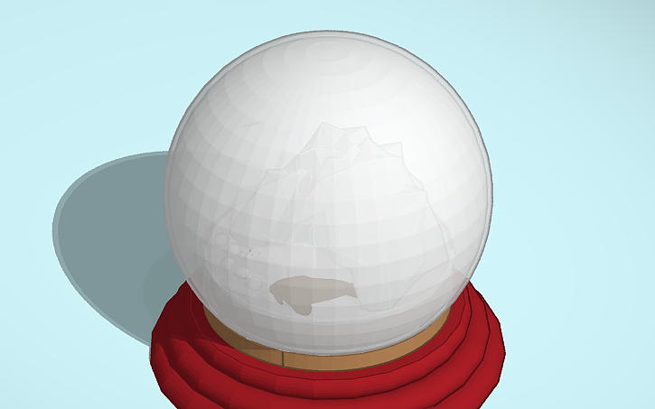 3D design Copy of Snow Globe - Tinkercad