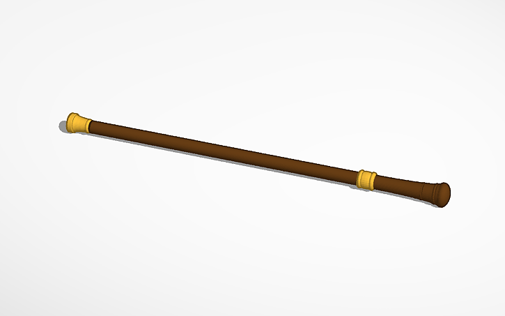 3D design Cane Sword - Tinkercad