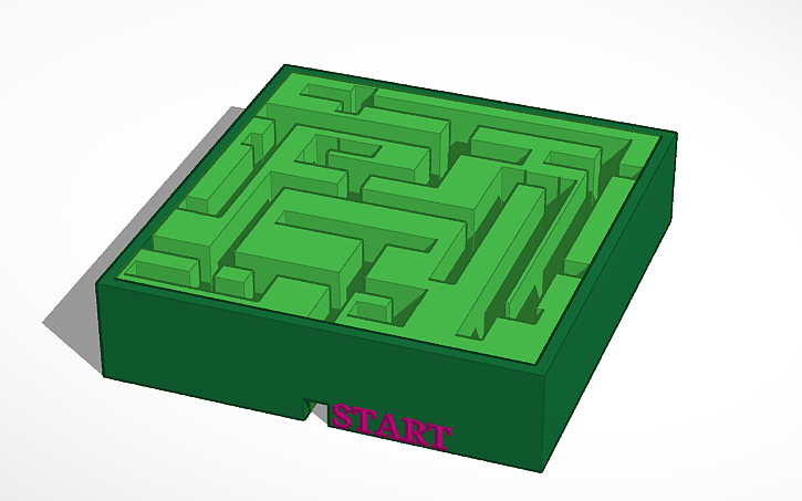 3D design MAZE - Tinkercad