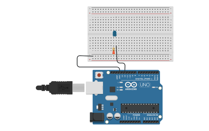Circuit design arduino r3 - Tinkercad