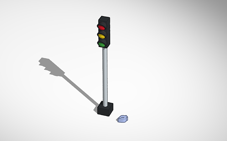 3D design Traffic Light - Tinkercad
