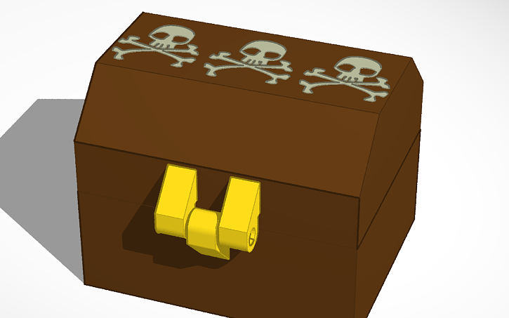 3D design Treasure Chest - Tinkercad