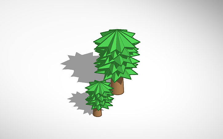 3D design trees - Tinkercad