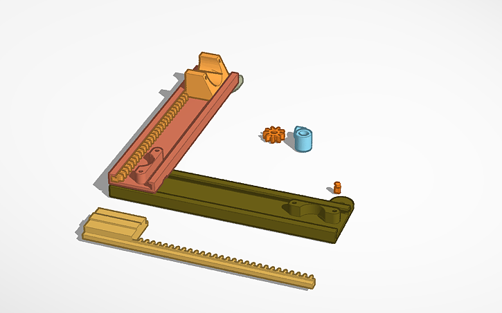 3D design Mini plotter - Tinkercad