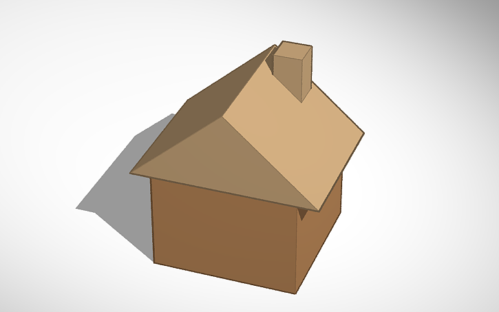 3D design Gingerbread House - Blank - Tinkercad