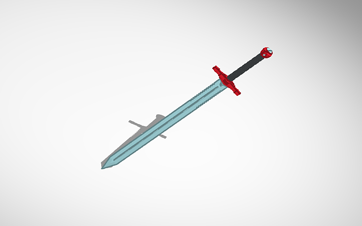 3D design Sci-fi Fantasy Sword - Atom Splitter - January 2026 - Tinkercad