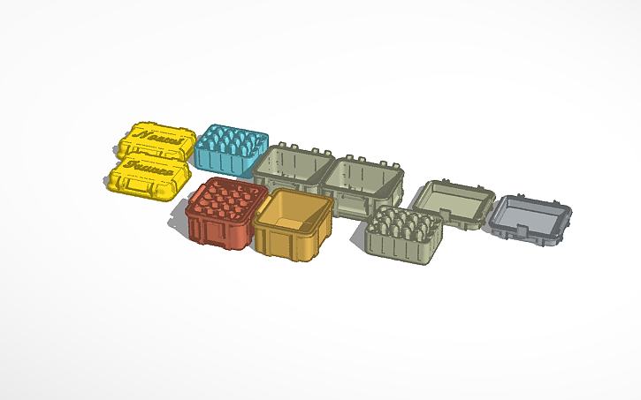 3D design battery box - Tinkercad