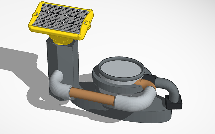 3D design Passive Solar Water Heater - Tinkercad