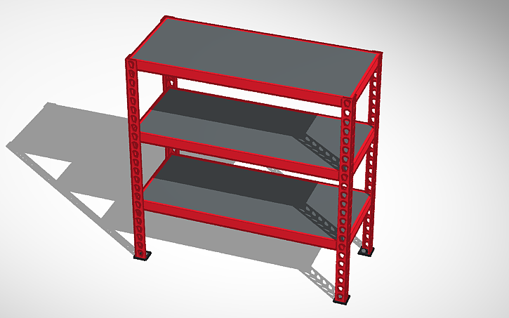 3D design Garage shelf #TinkerTogether - Tinkercad