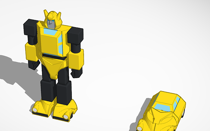 3D design Bumblebee (Transformers) - Tinkercad