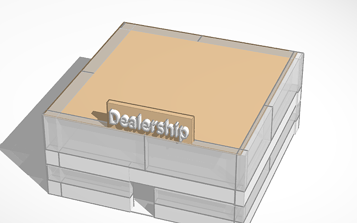 3D design Copy of empty Dealership - Tinkercad