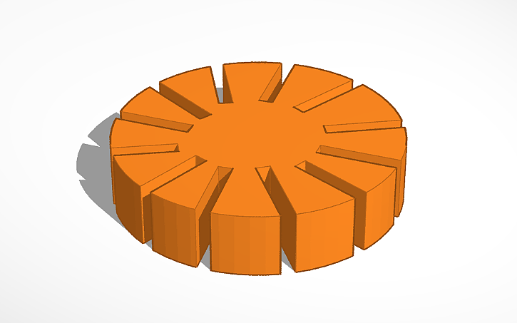 3D design Slotted Circle - Tinkercad