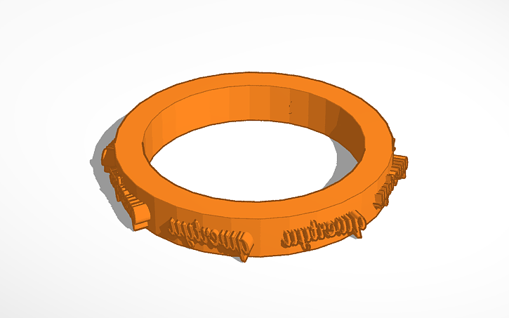 3D design yüzüklerin efendisi YUSSUH - Tinkercad