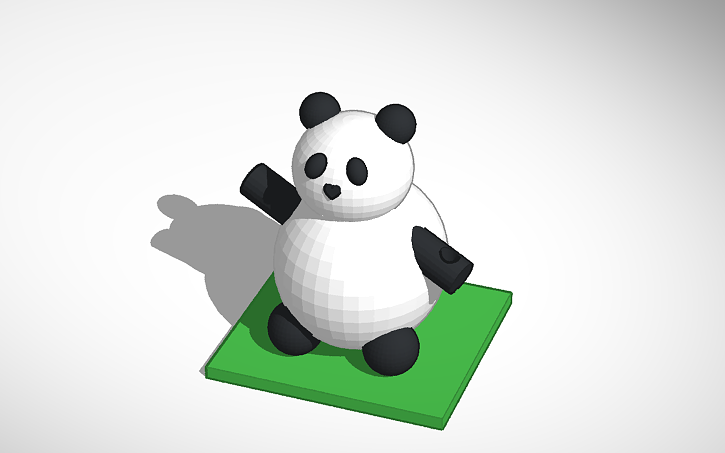 3D design Panda (: - Tinkercad