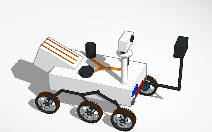 3D design mars rover - Tinkercad