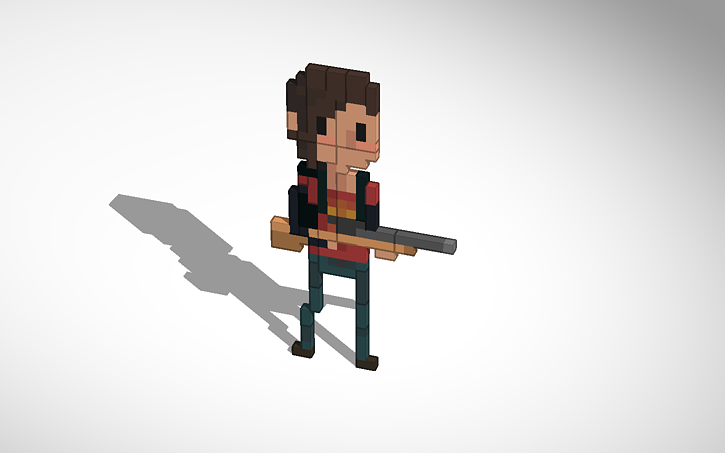 3D design The Last of Us, Ellie - Tinkercad