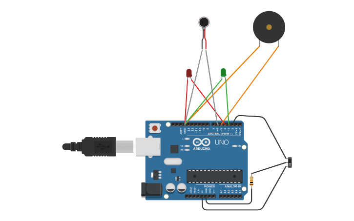 Circuit design speaker - Tinkercad