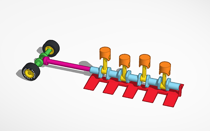 3D design sim lab car engine - Tinkercad