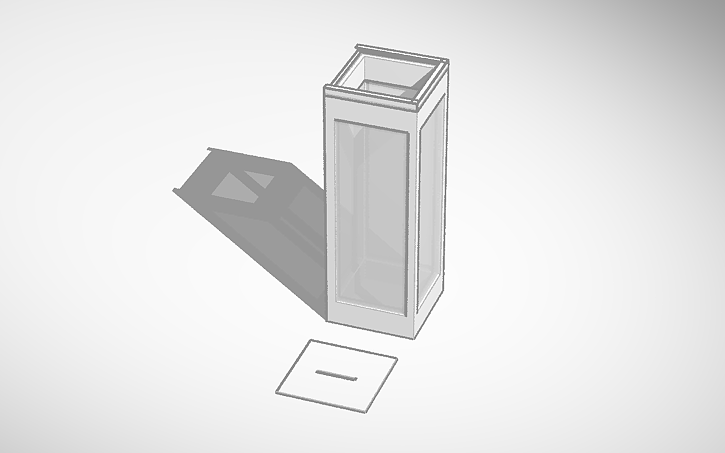 3D design coin holder - Tinkercad