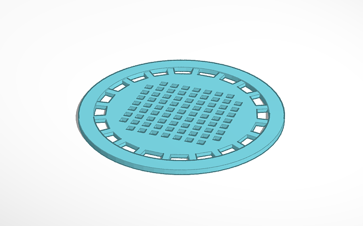 3D design Drain Filter - Tinkercad