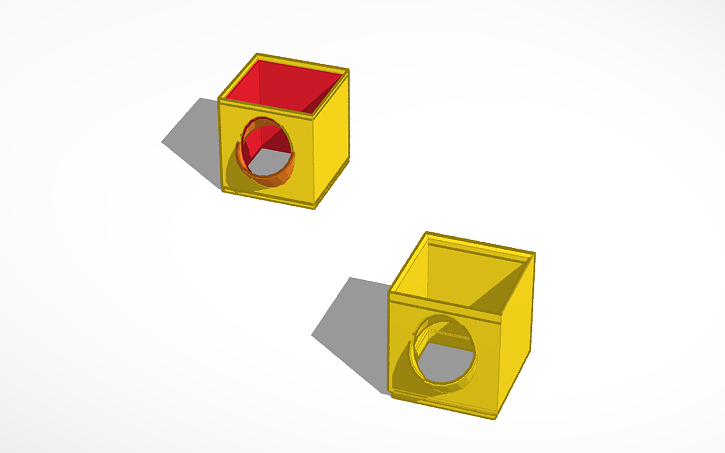 3D design Small square module - Tinkercad