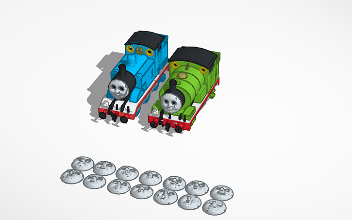 3D design Thomas & Percy (HO) - Tinkercad