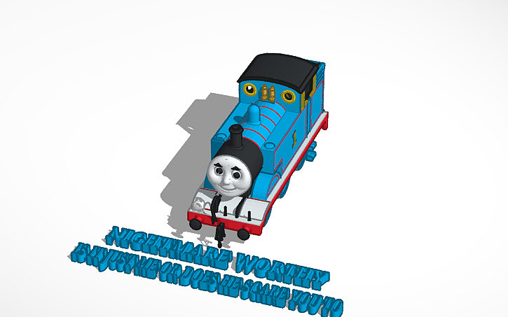 3D design Thomas The Tank Engine NIGHTMARE - Tinkercad