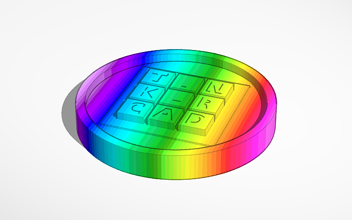 3D design Rainbow Tinkercad Coin! - Tinkercad