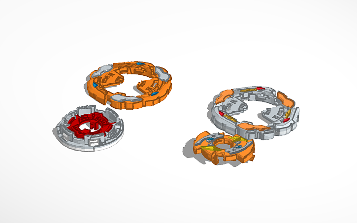 3D design glide rocktavor /Ragnarok both layers - Tinkercad