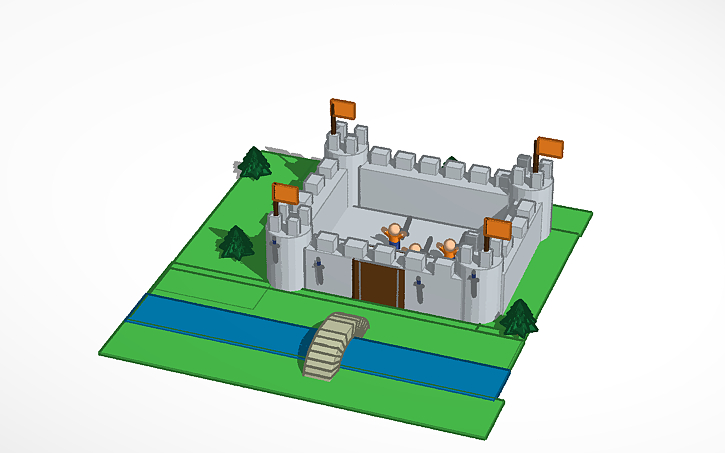 3D design Castle - Tinkercad