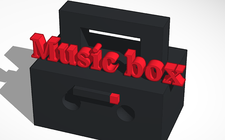 3D design Music Box - Tinkercad