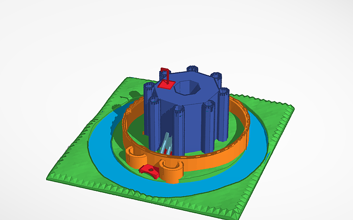 3D design Marcus Castle - Tinkercad
