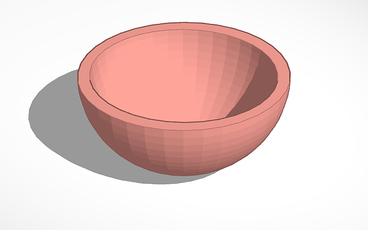 3D design Bowl - Tinkercad