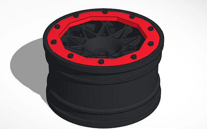 3D design rc rims - Tinkercad