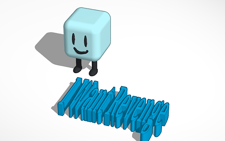 3D design BFDI Ice Cube - Tinkercad