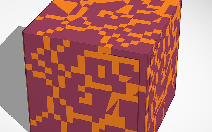 3D design magma block - Tinkercad