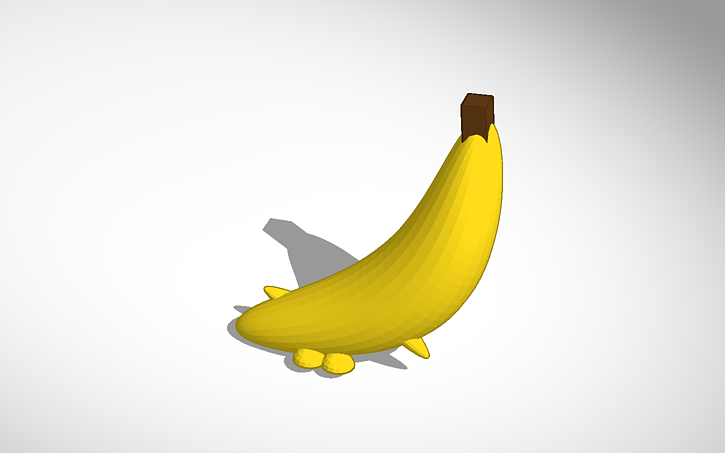 3D design betty banana - Tinkercad