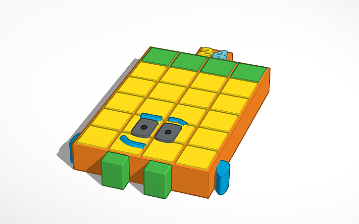 3D design Numberblock 24 - Tinkercad