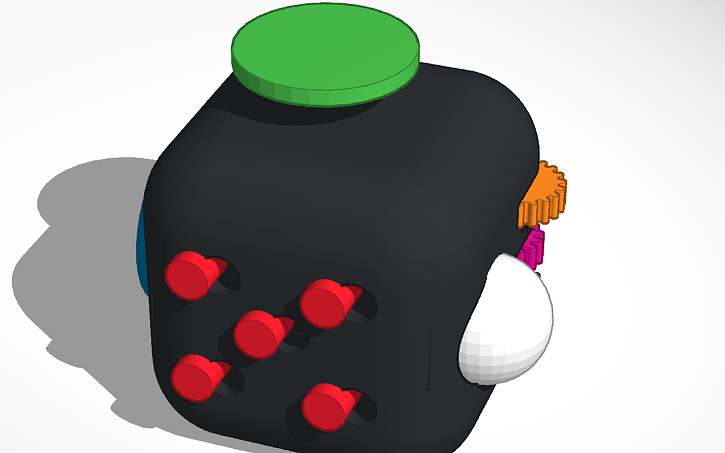 3D design fidget cube - Tinkercad