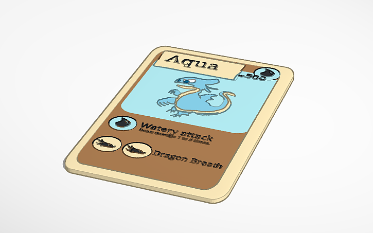 3D design Pokémon card template - Tinkercad