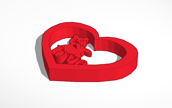 3D design VALENTINES DAY - Tinkercad